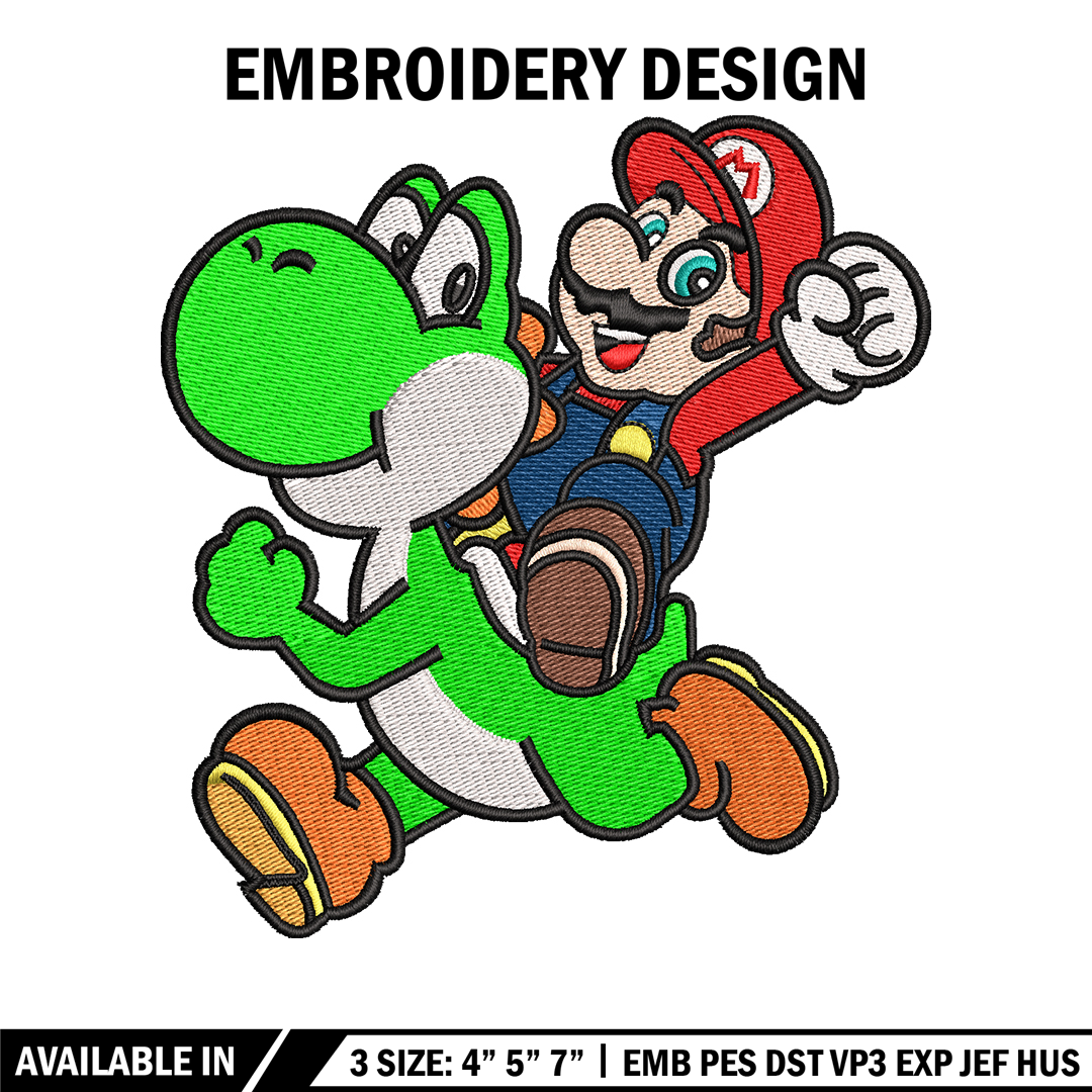 Mario game embroidery design, Mario game embroidery, logo de | Inspire ...