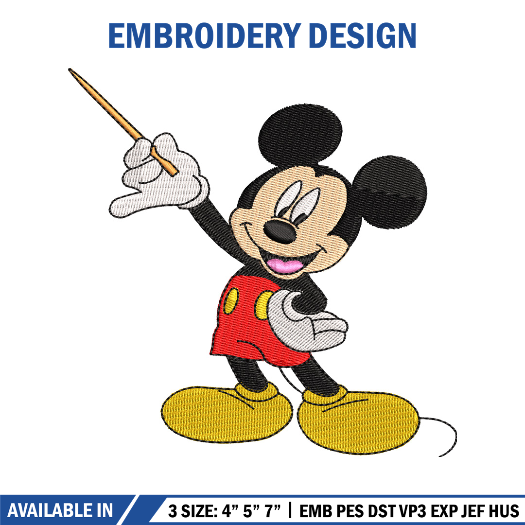 Mickey Mouse embroidery design, Mickey embroidery, logo desi | Inspire ...