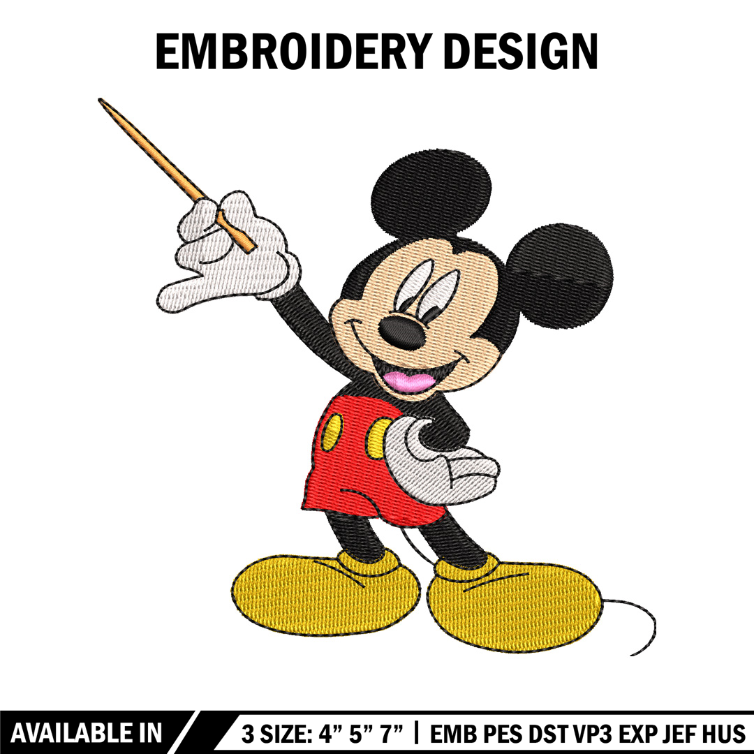 Mickey Mouse embroidery design, Mickey embroidery, logo desi | Inspire ...