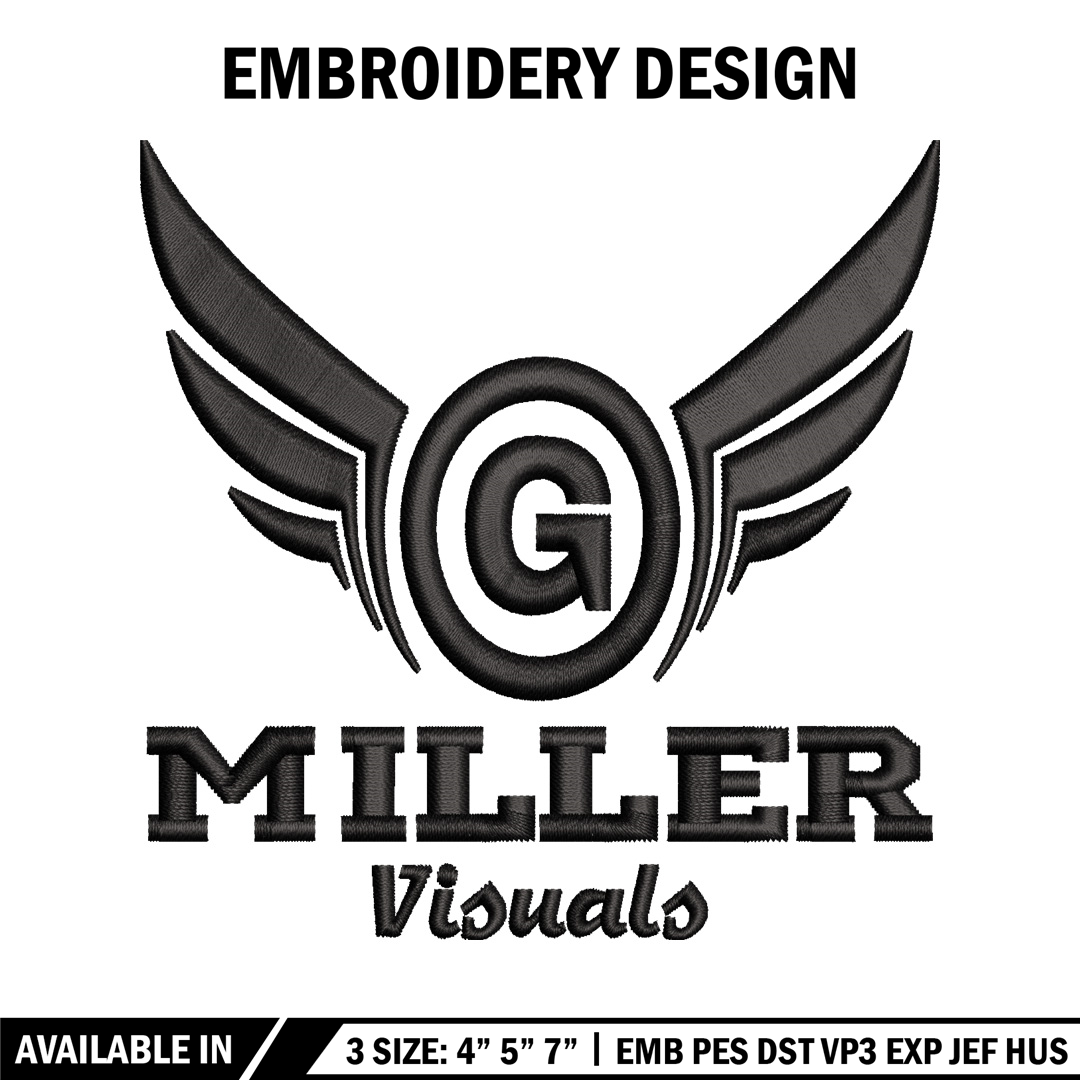 Miller logo embroidery design, Miller logo embroidery, anime | Inspire ...