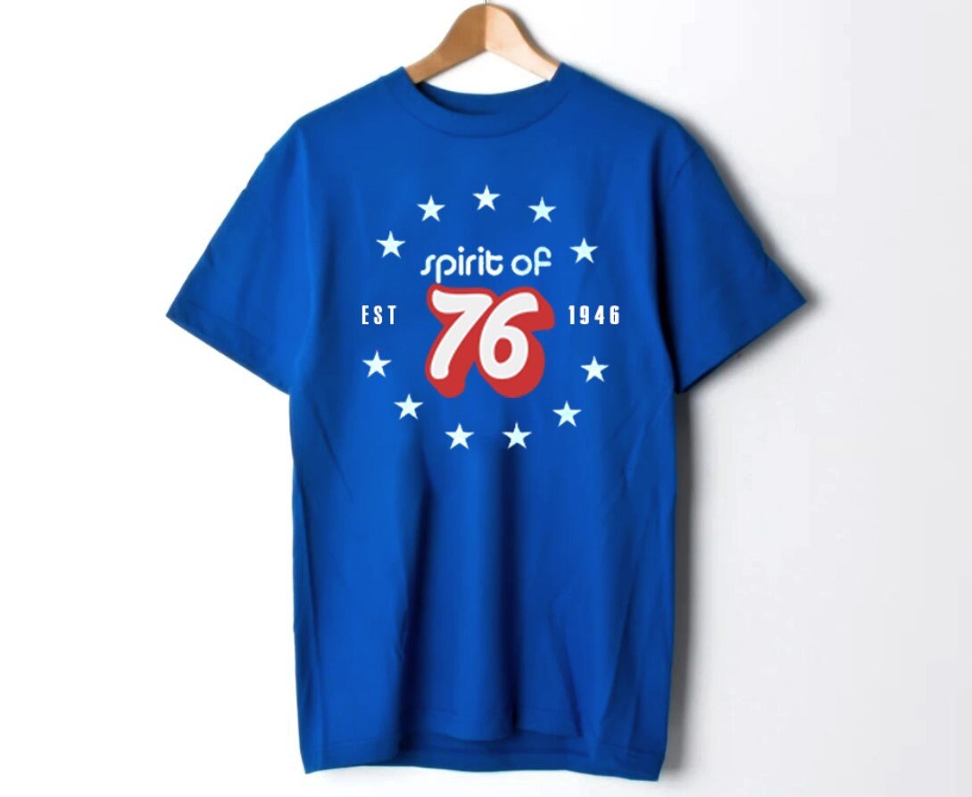 Philadelphia Basketball Spirit Of Phila Royal Blue Shirt Ph Inspire Uplift