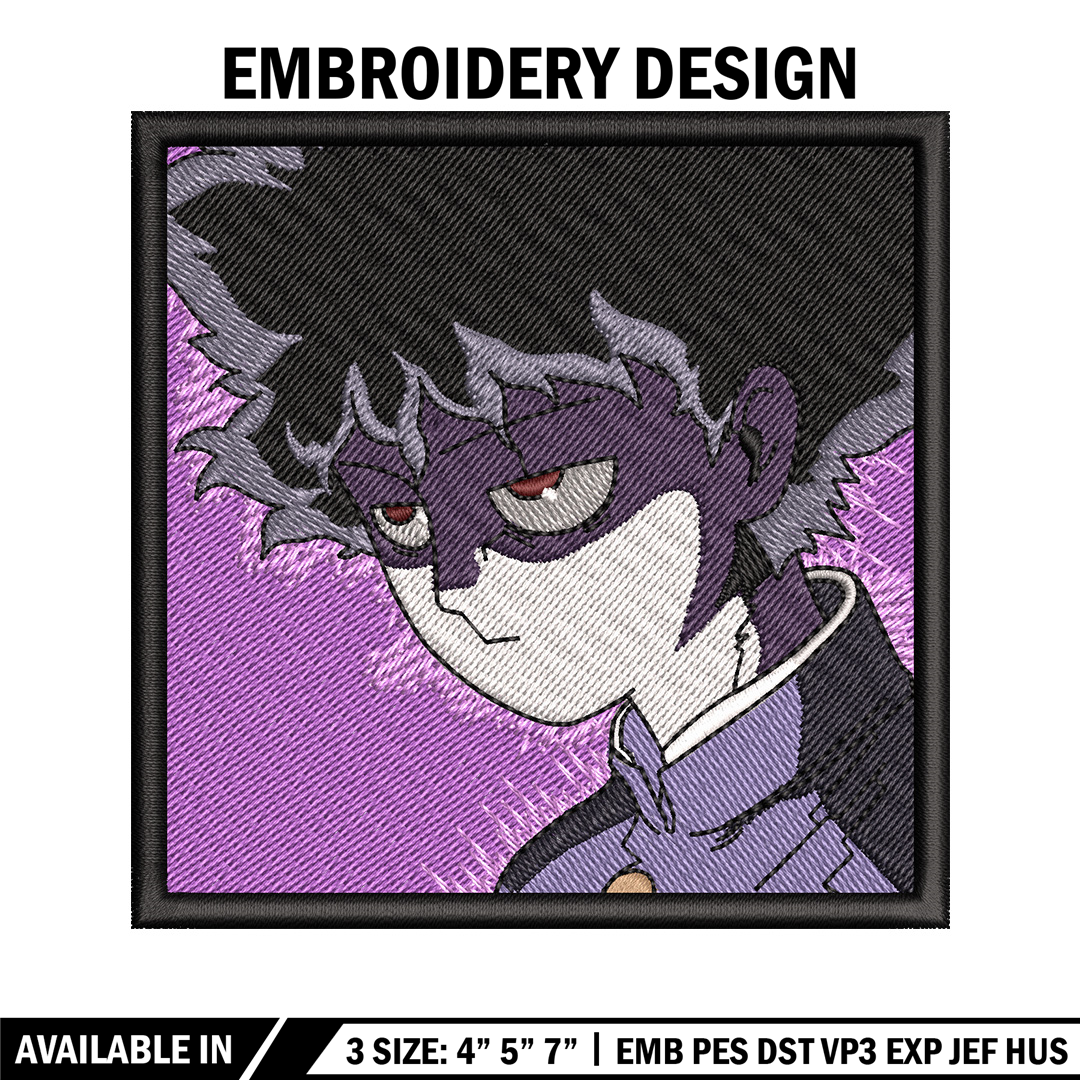 Mob 100 embroidery design, Mob psycho embroidery, Anime desi | Inspire ...