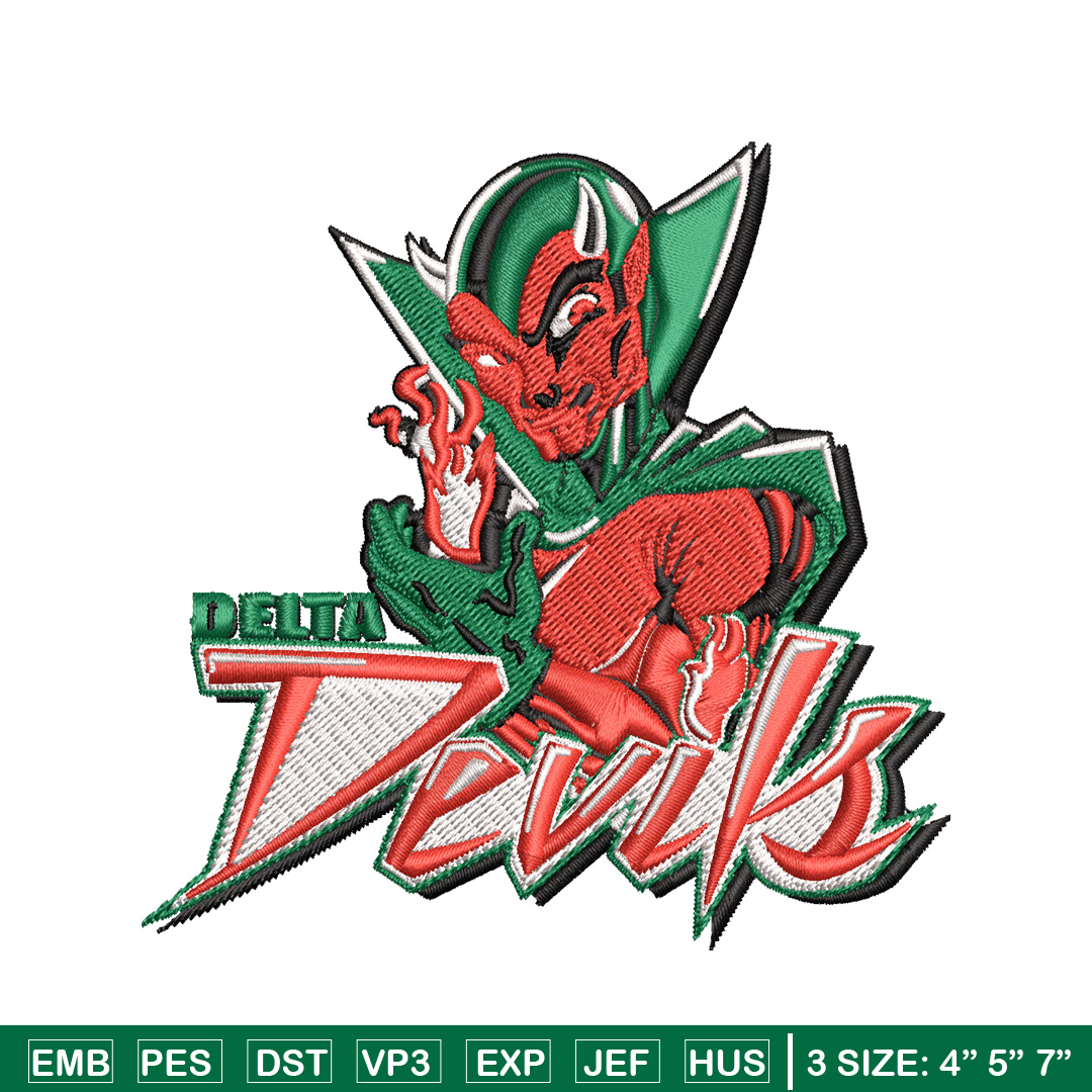 Mississippi Valley State Delta Devils embroidery, logo embro | Inspire ...
