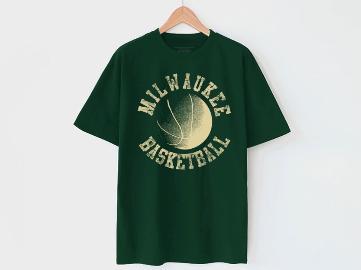 Vintage Milwaukee Basketball Retro 90s Classic Unisex Forest | Inspire ...