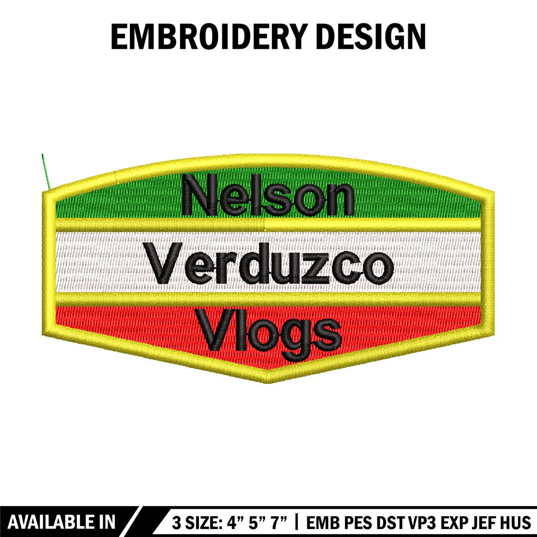 Nelson verduzco vlogs logo embroidery design, logo embroider | Inspire ...