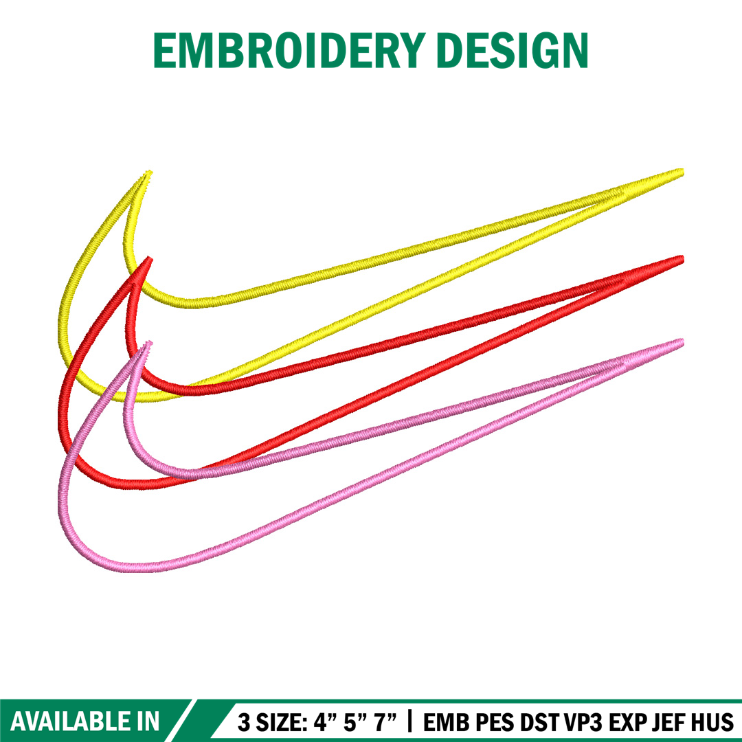 Nike 3 sign embroidery design, Logo embroidery, Nike design, | Inspire ...