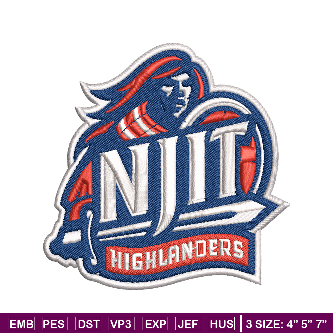 NJIT Highlanders embroidery, NJIT Highlanders embroidery, lo - Inspire ...