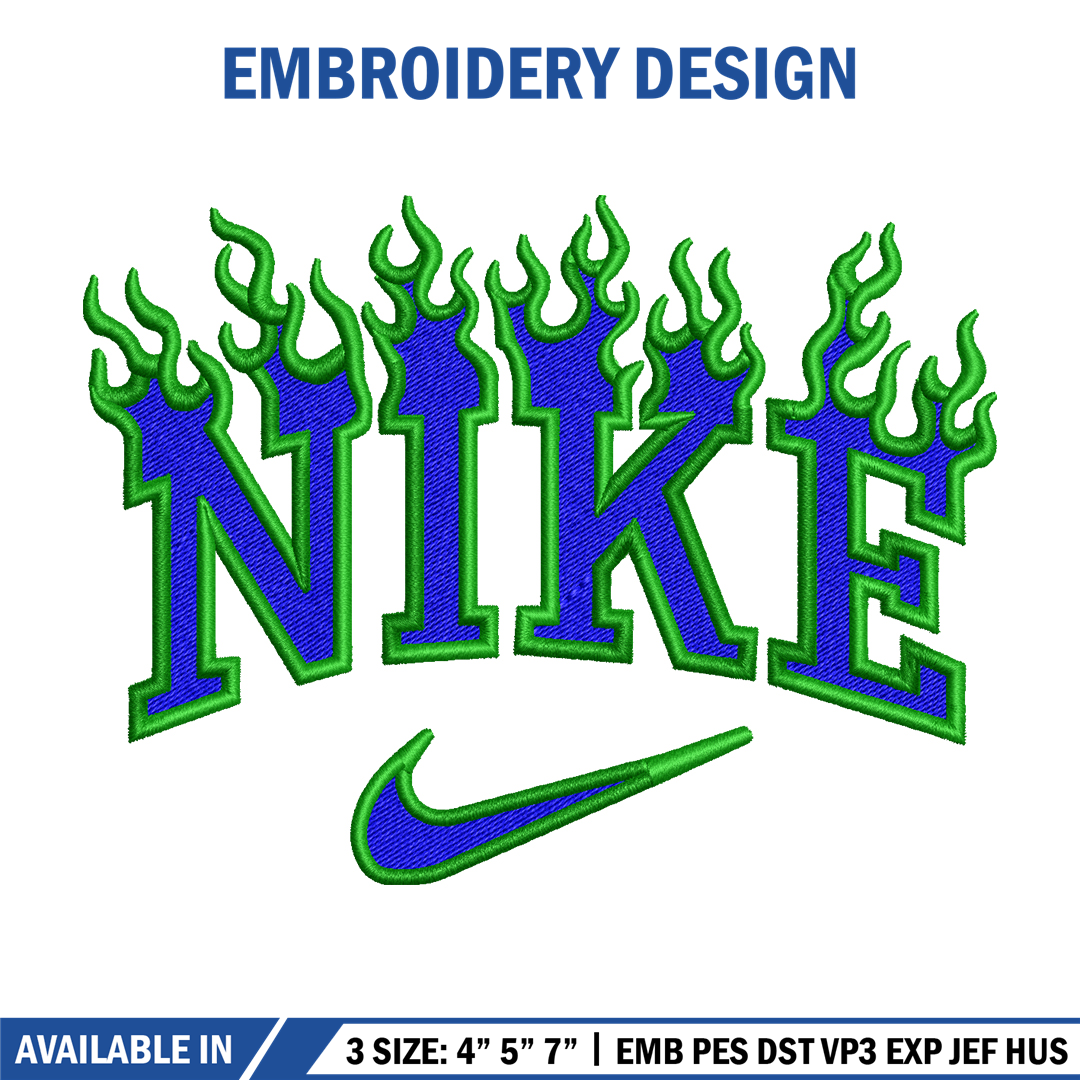 Nike flamas embroidery design, Nike logo embroidery, Nike de | Inspire ...