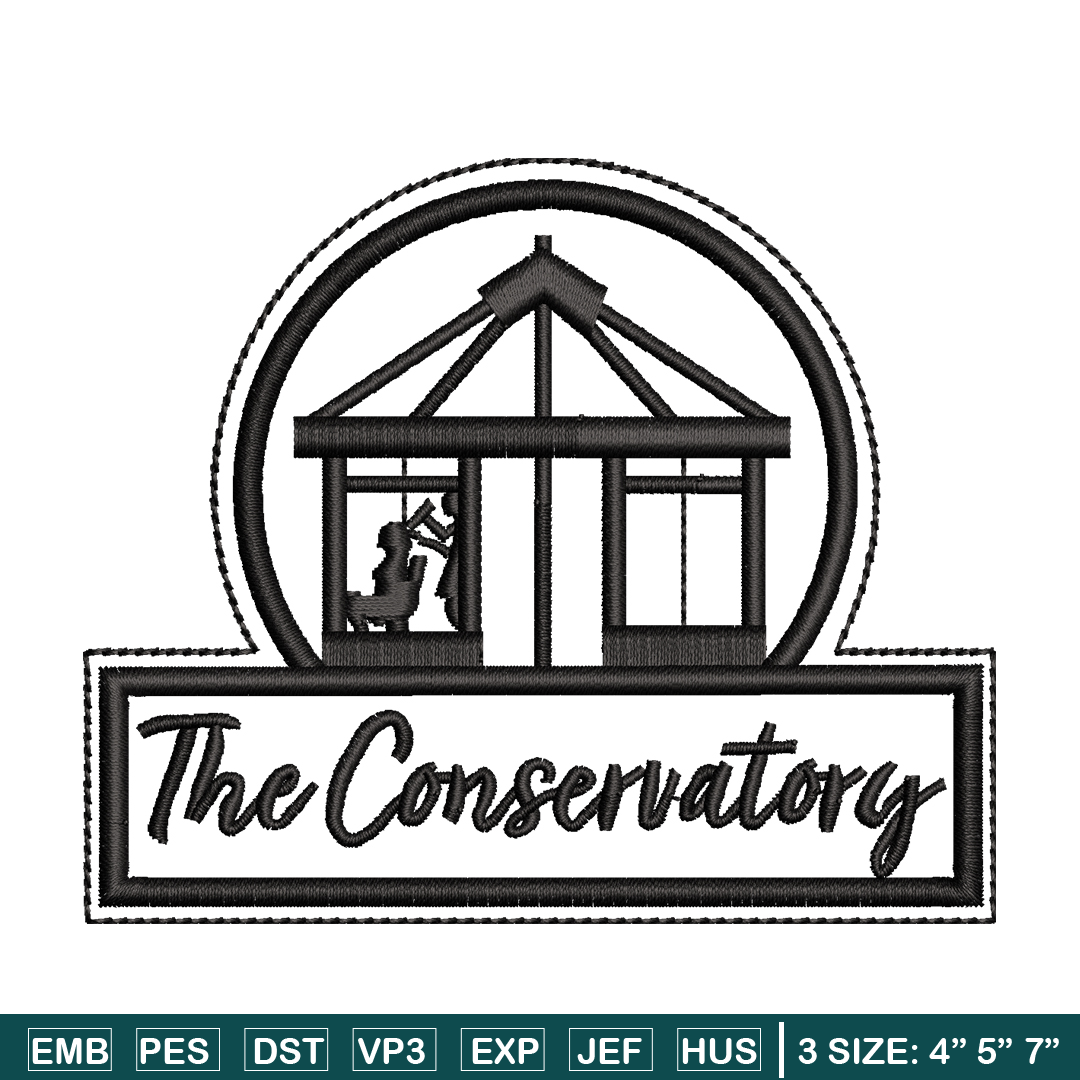 The Conservatory logo embroidery design, logo embroidery, lo | Inspire ...