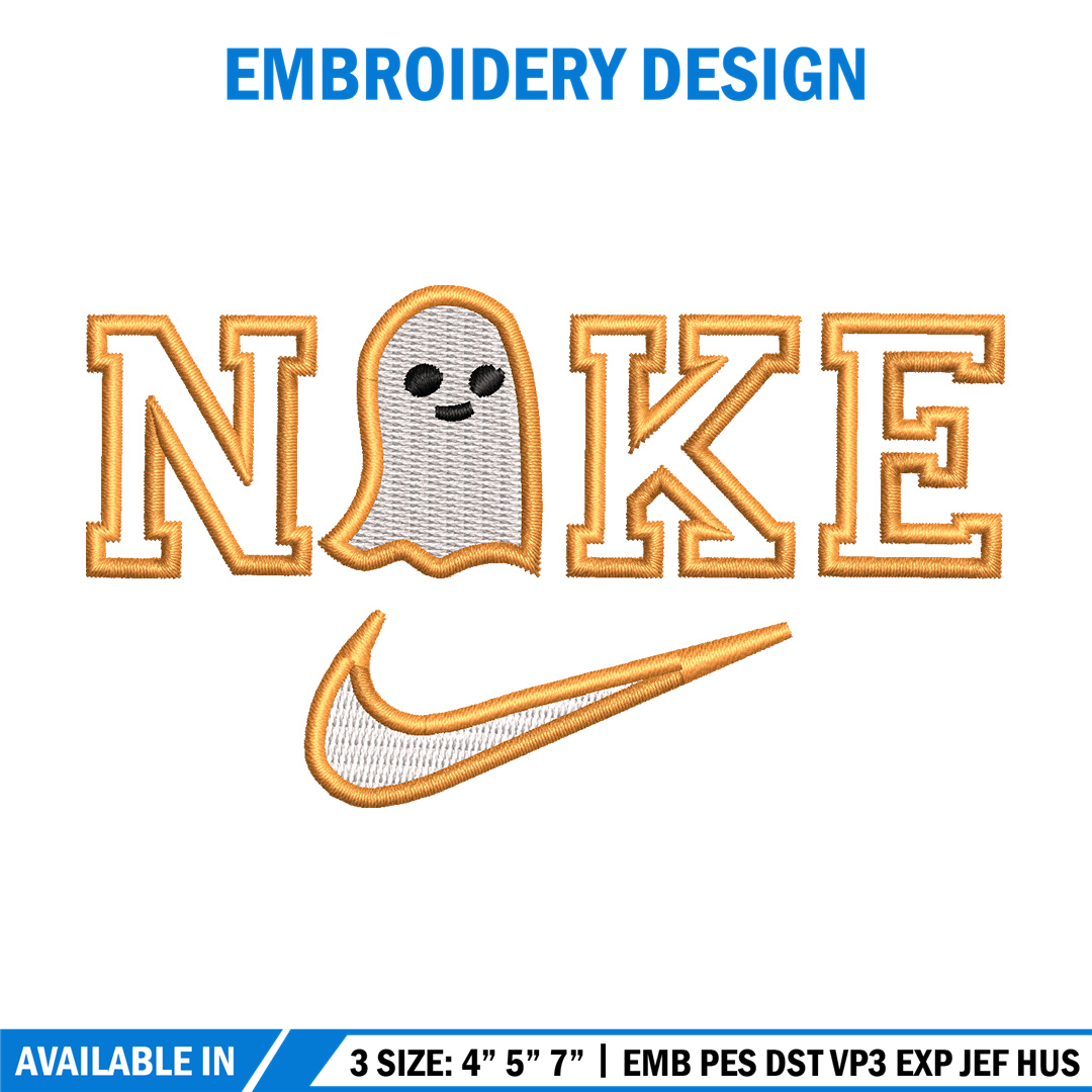 Nike x ghost horror embroidery design, Ghost embroidery, Nik | Inspire ...