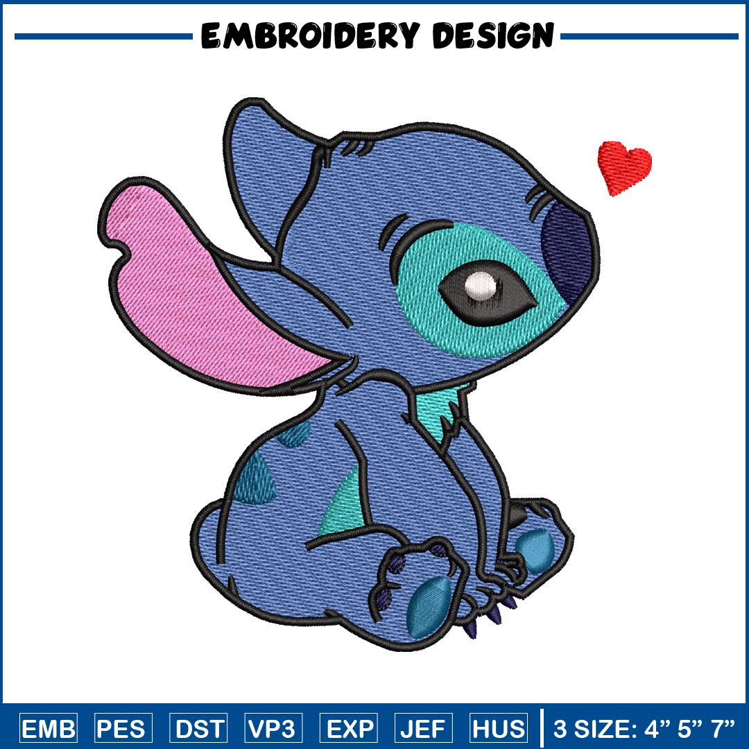 Stitch cartoon embroidery design, Stitch cartoon embroidery, | Inspire ...