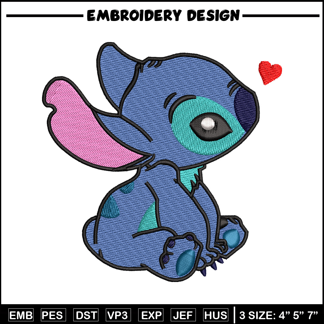 Stitch cartoon embroidery design, Stitch cartoon embroidery, | Inspire ...