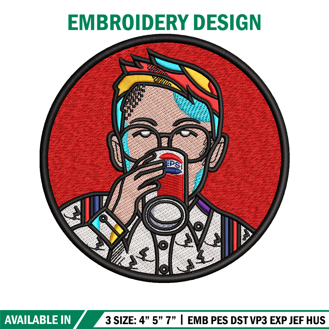 Pepsi logo embroidery design, Pepsi embroidery, Emb design, | Inspire ...