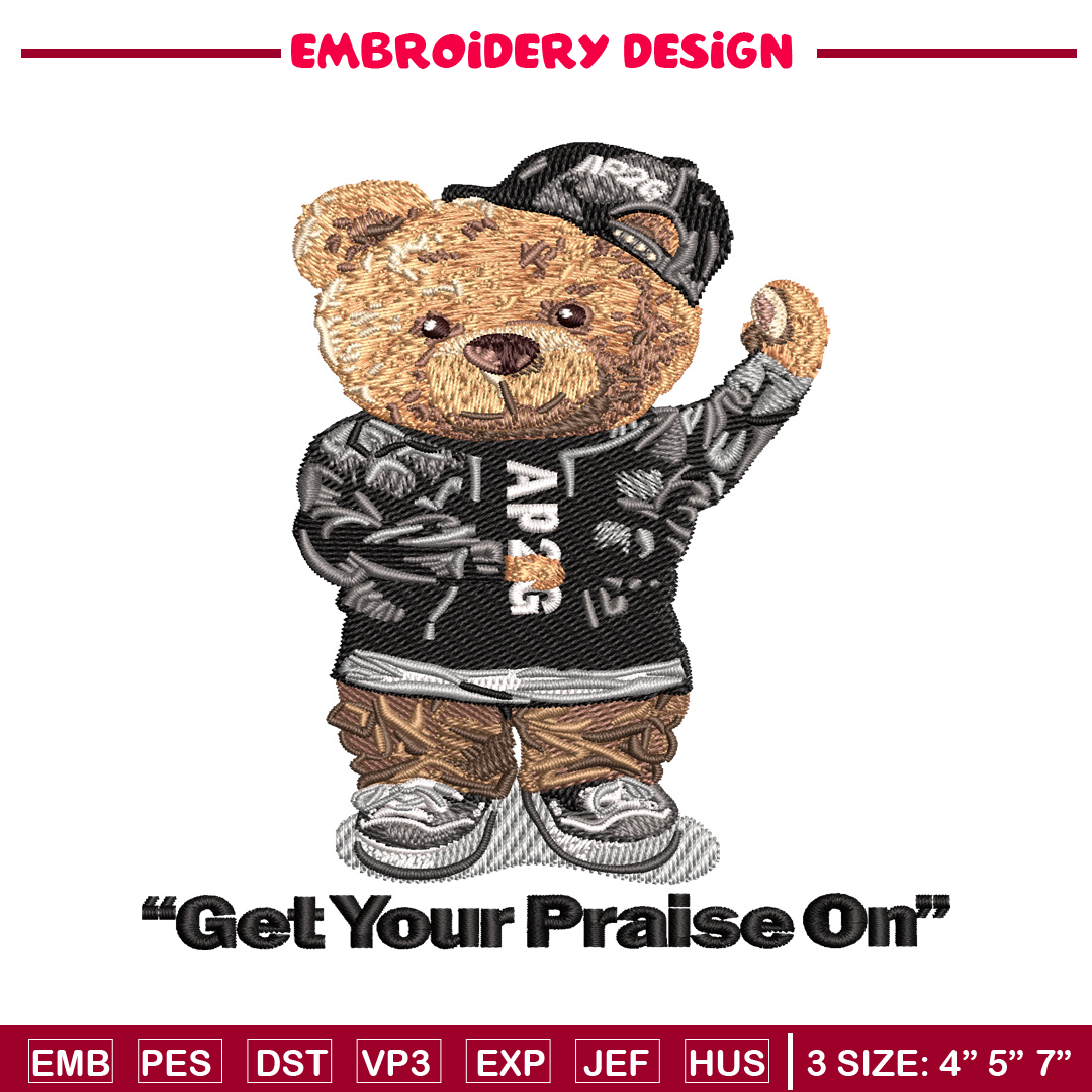 Teddy Bear embroidery design, Teddy Bear embroidery, logo de | Inspire ...