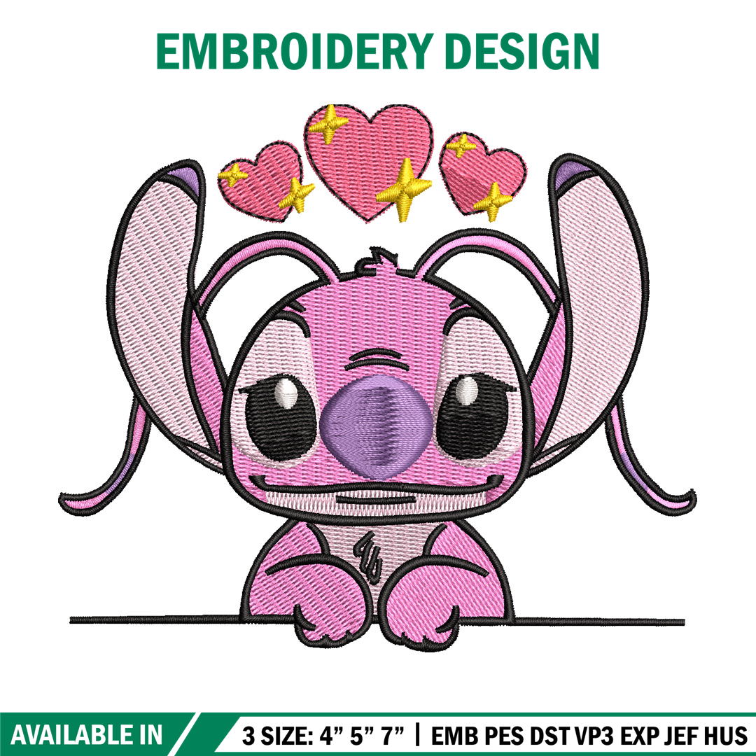 Pink stitch embroidery design, Stitch embroidery, Emb design | Inspire ...