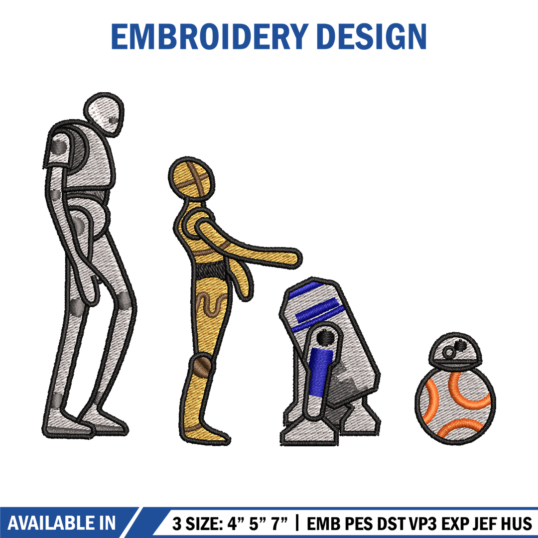 Robot embroidery design, Robot embroidery, logo design, Embr | Inspire ...