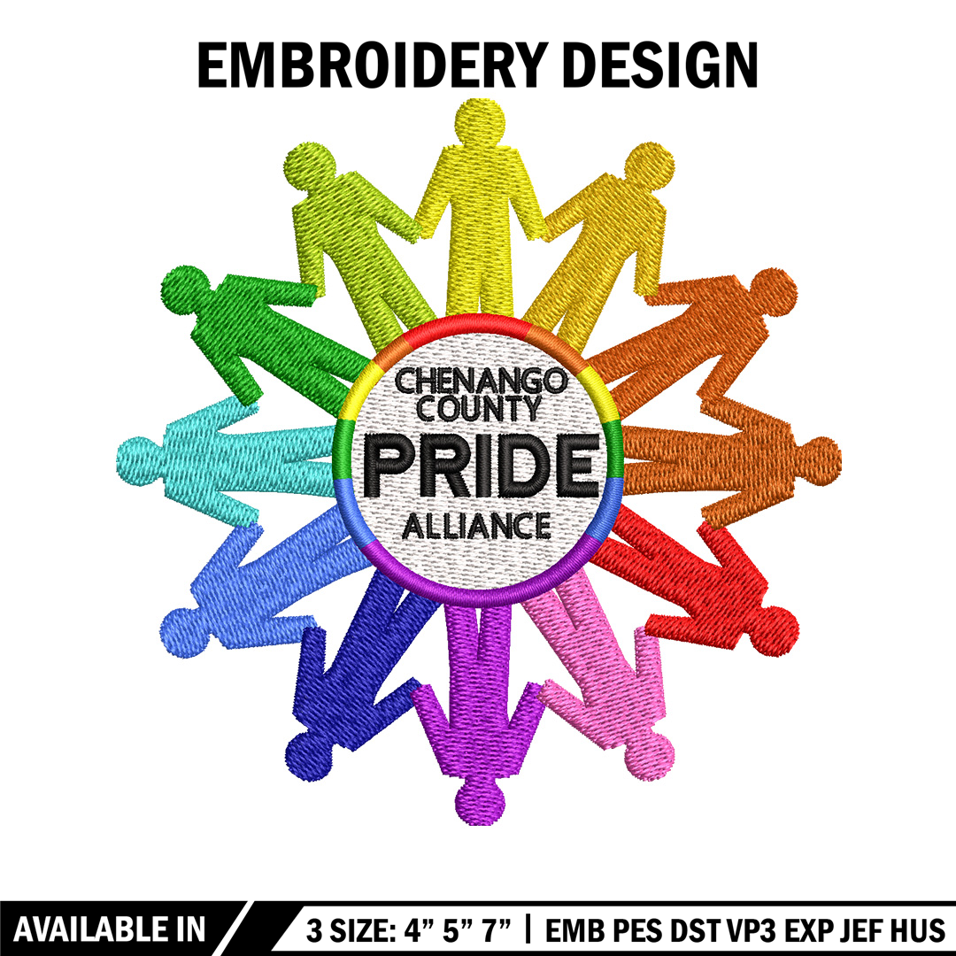 Pride embroidery design, Pride logo embroidery, Emb design, | Inspire ...