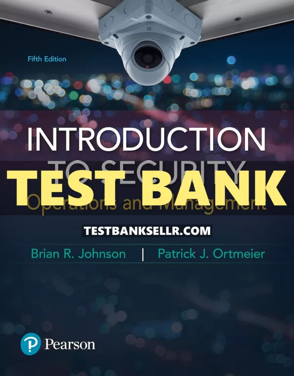 Test Bank for Introduction to Security Operations and Manage | Inspire ...