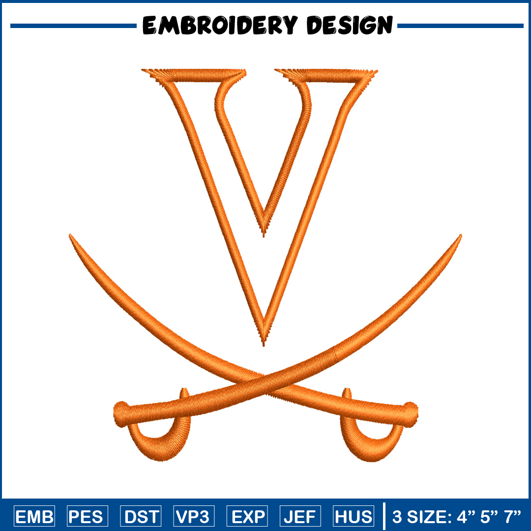 Virginia Cavaliers embroidery design, Virginia Cavaliers emb | Inspire ...
