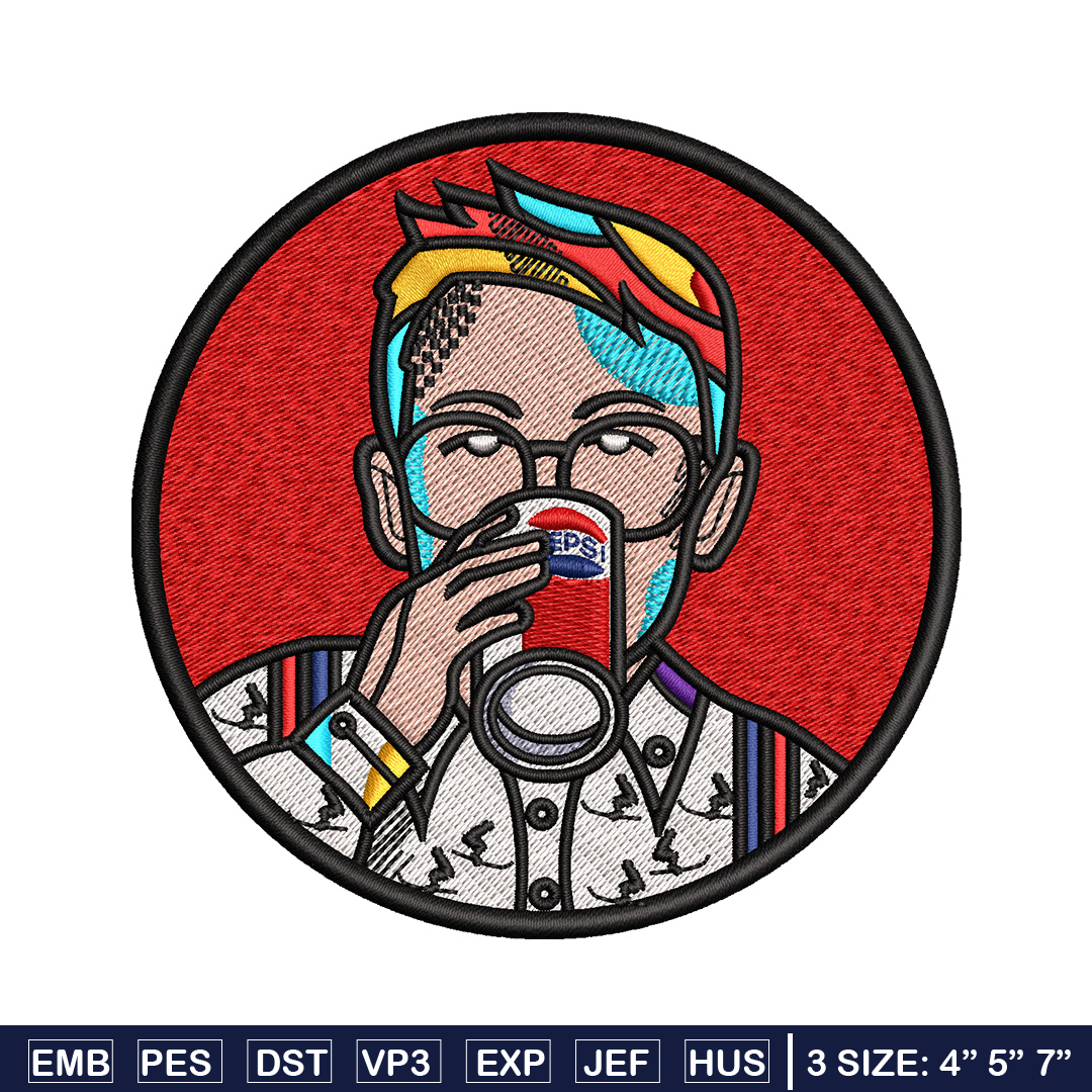 Pepsi logo embroidery design, Pepsi embroidery, Emb design, | Inspire ...