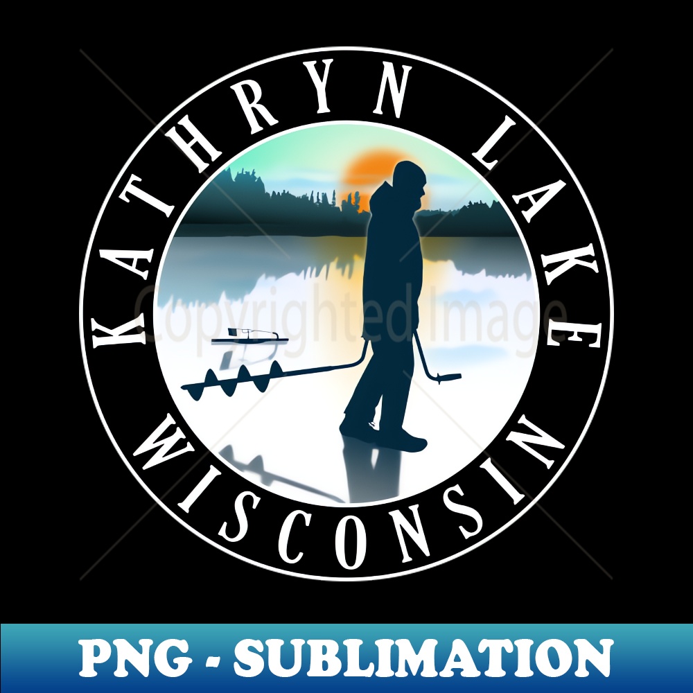 Ice Fishing - Wisconsin Lake Scene - High-Quality Sublimatio | Inspire ...