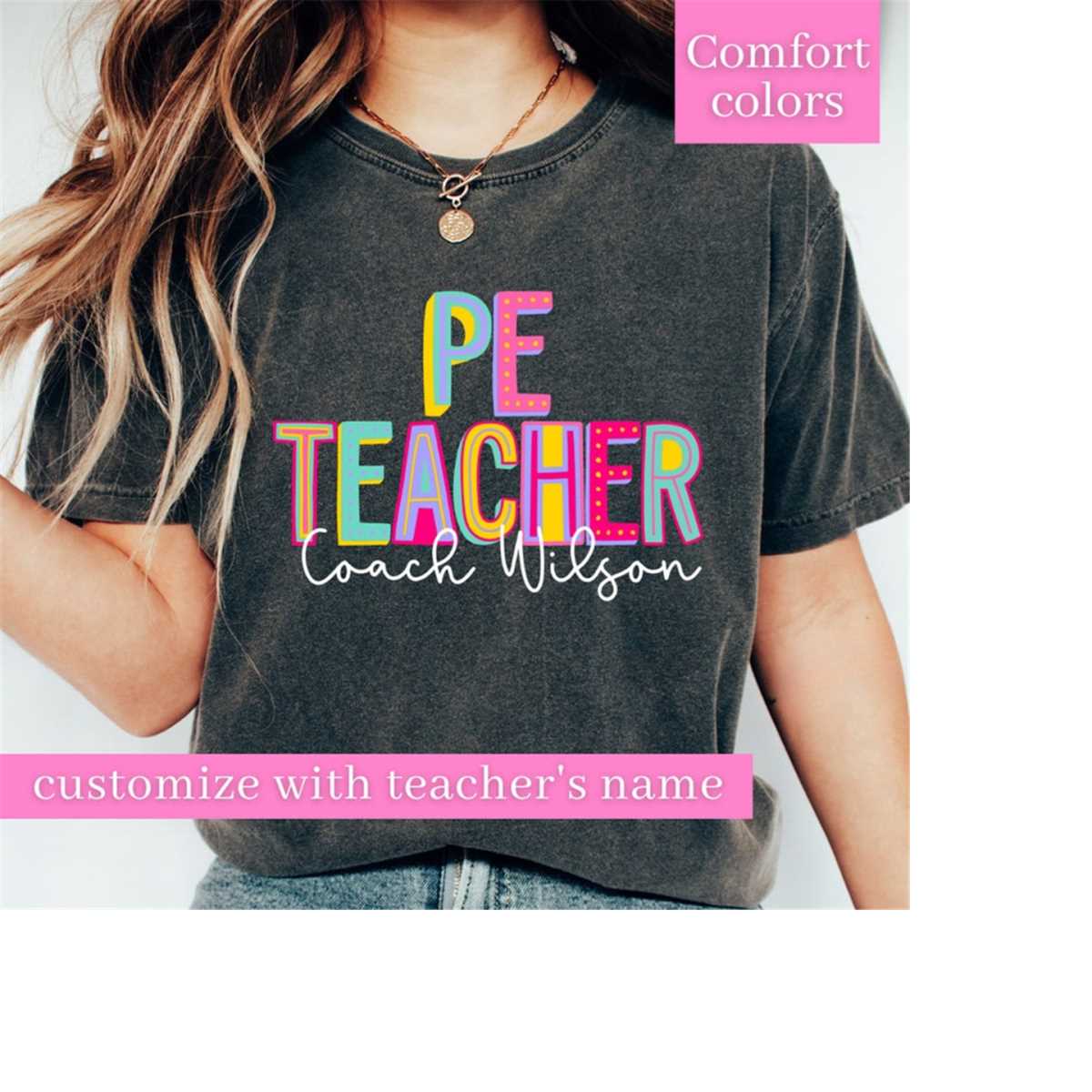 Personalized PE Teacher's Name Shirt, Physical Education Tea | Inspire ...