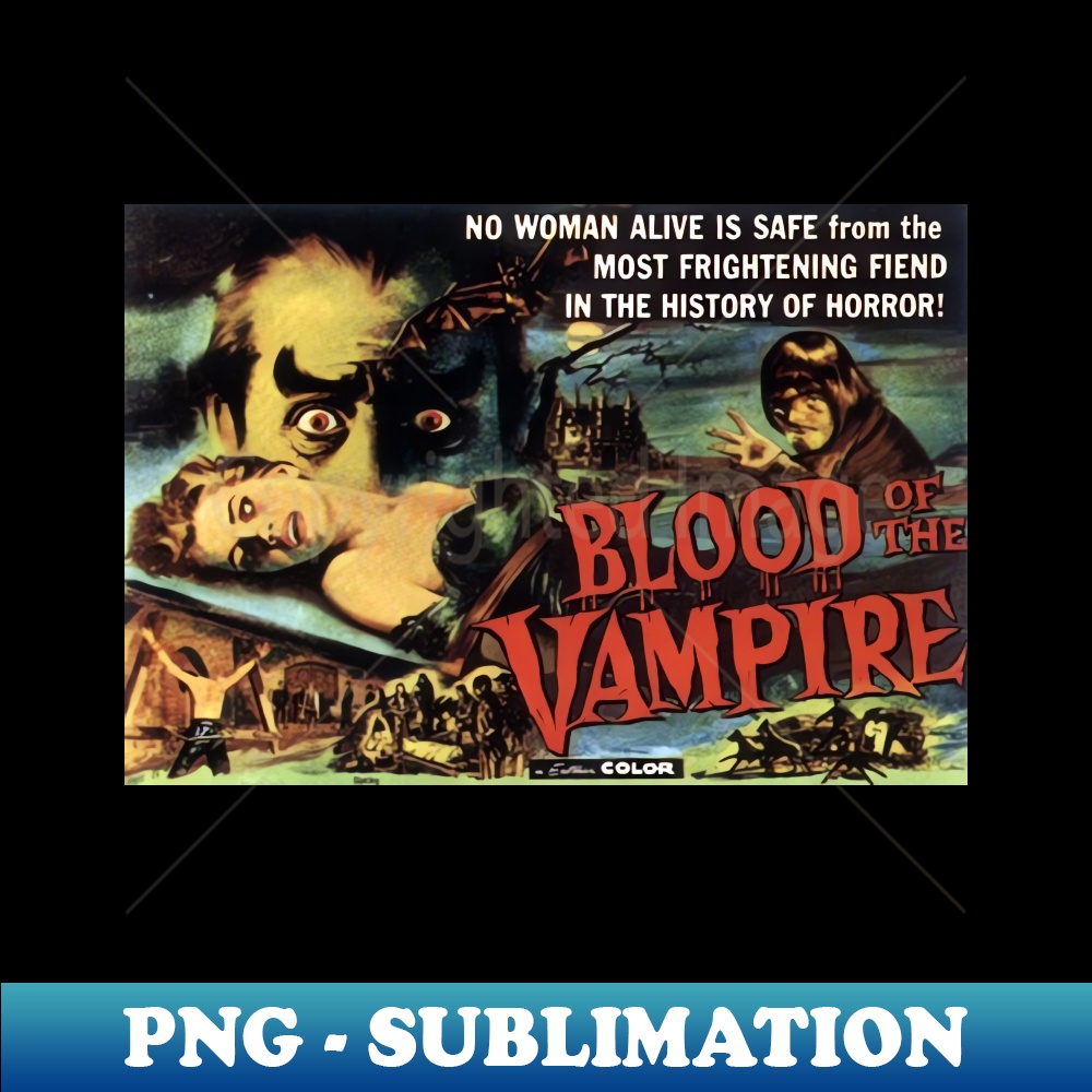 Blood of the Vampire - Vintage Horror Lobby Card - Instant D | Inspire ...