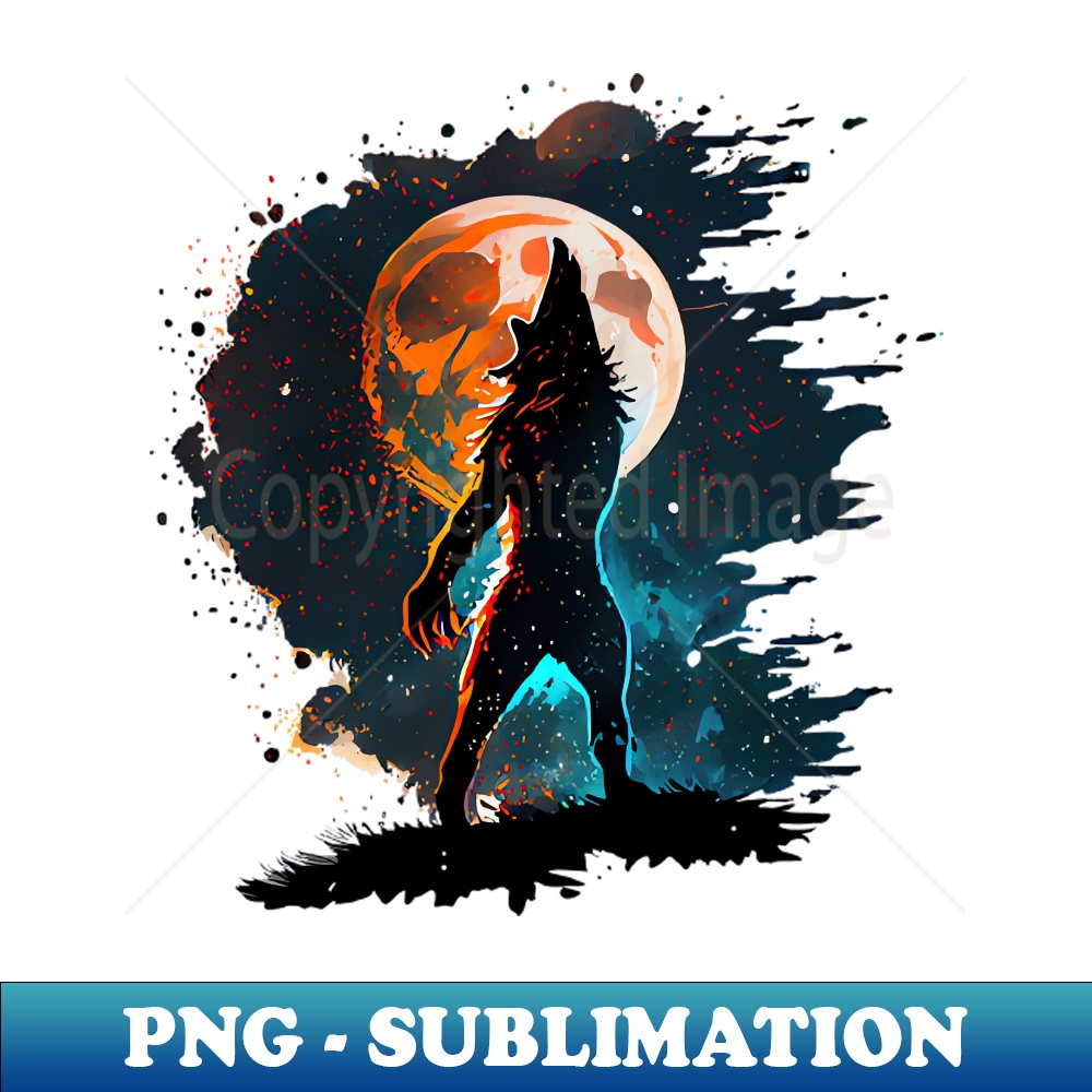 Watercolor Werewolf - Howling at the Moon - Stunning Sublima | Inspire ...
