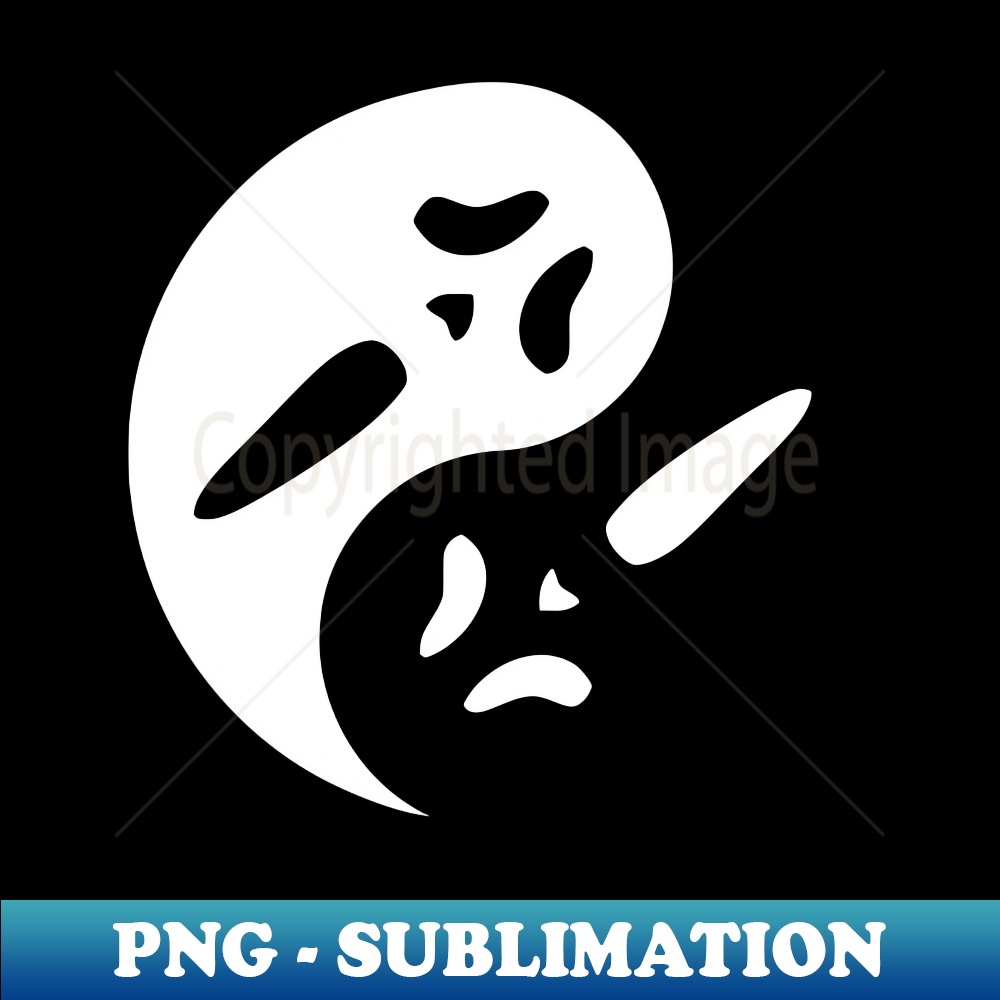 Yin Yang Scream Ghost - Mystical Transparency for Sublimatio | Inspire ...