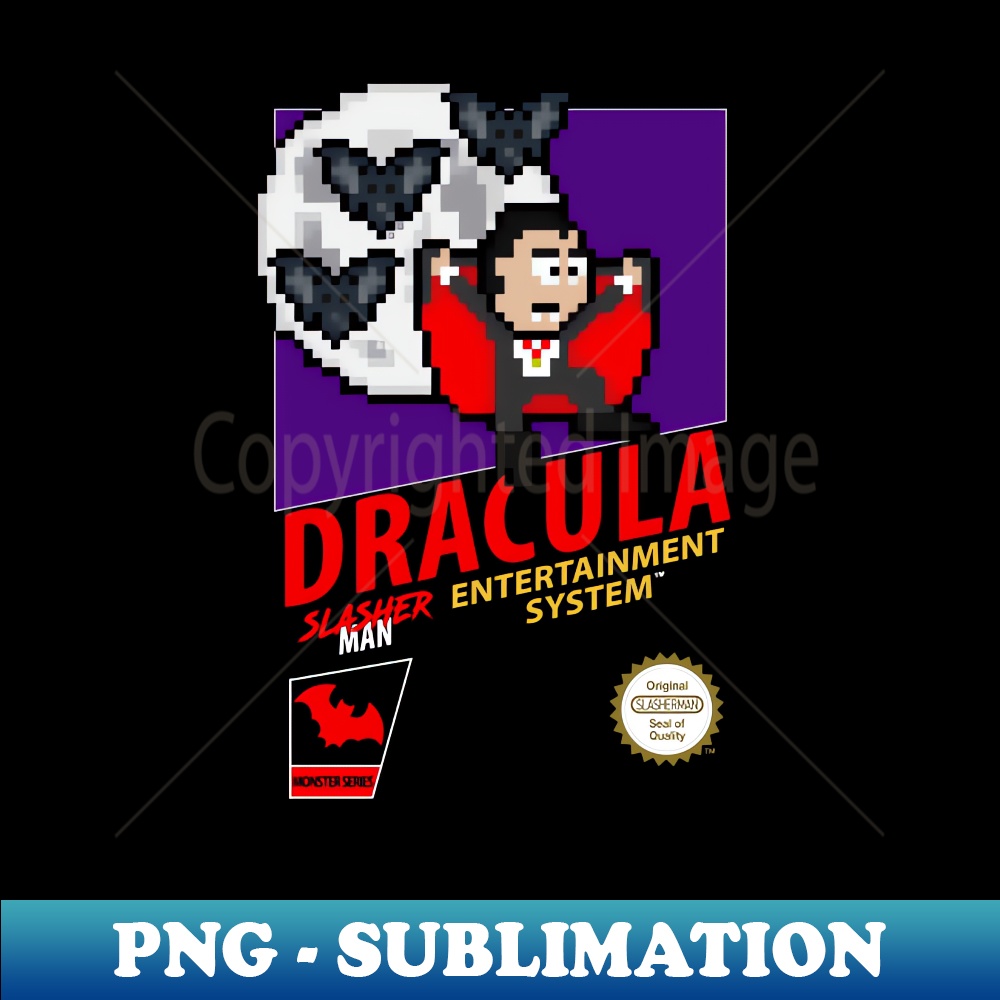 Dracula Retro 8-Bit - Spooky Sublimation Bliss | Inspire Uplift