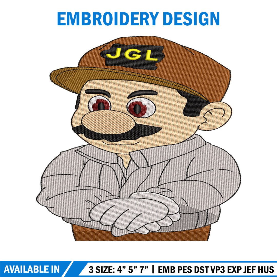 Super mario bros embroidery design, mario embroidery, embroi | Inspire ...