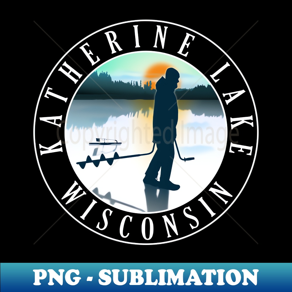 Ice Fishing PNG - Katherine Lake - High-Quality Sublimation | Inspire ...