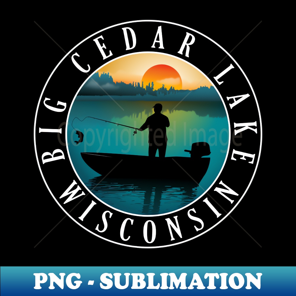 Big Cedar Lake Wisconsin Fishing - Stunning PNG Digital Down | Inspire ...