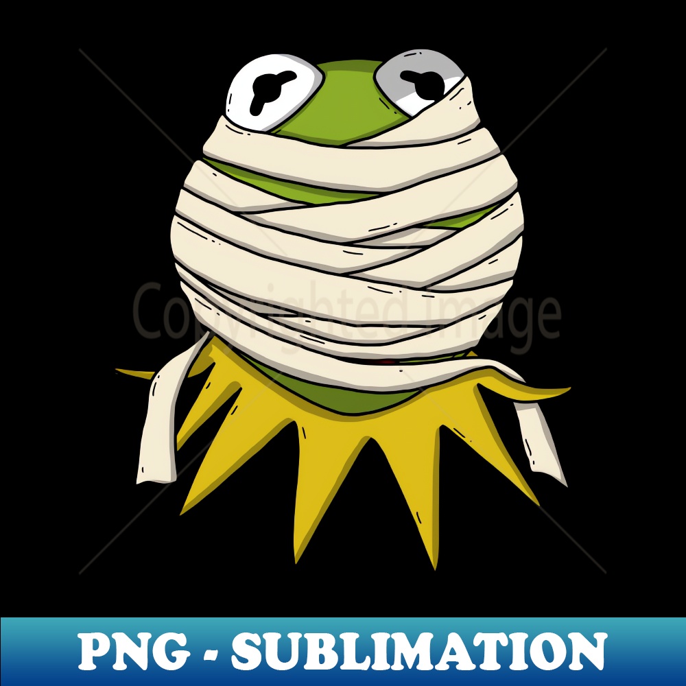 Halloween Mummy Kermit - Spooky Sublimation Delight | Inspire Uplift