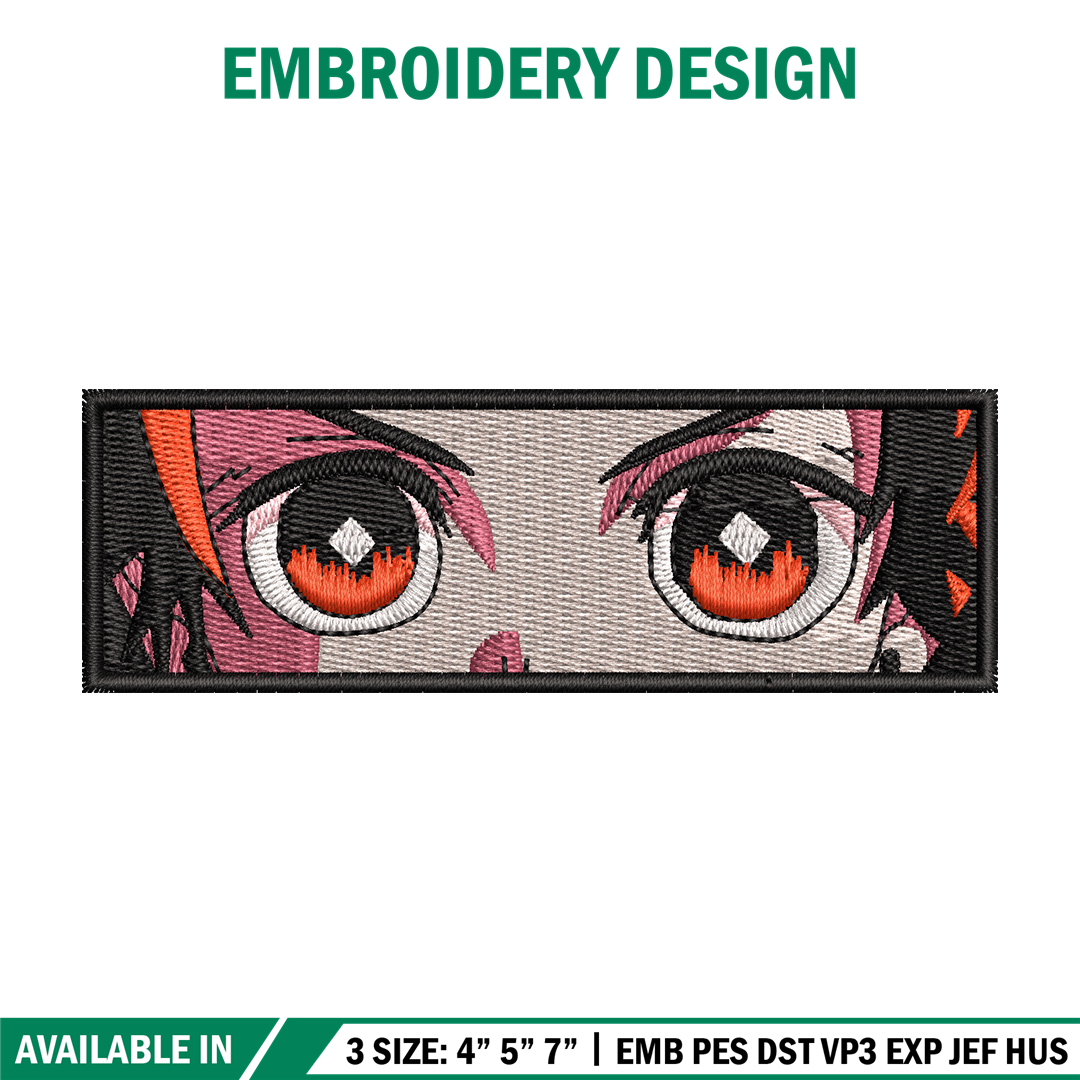 Tanjiro eyes embroidery design, Tanjiro embroidery, Anime de - Inspire ...