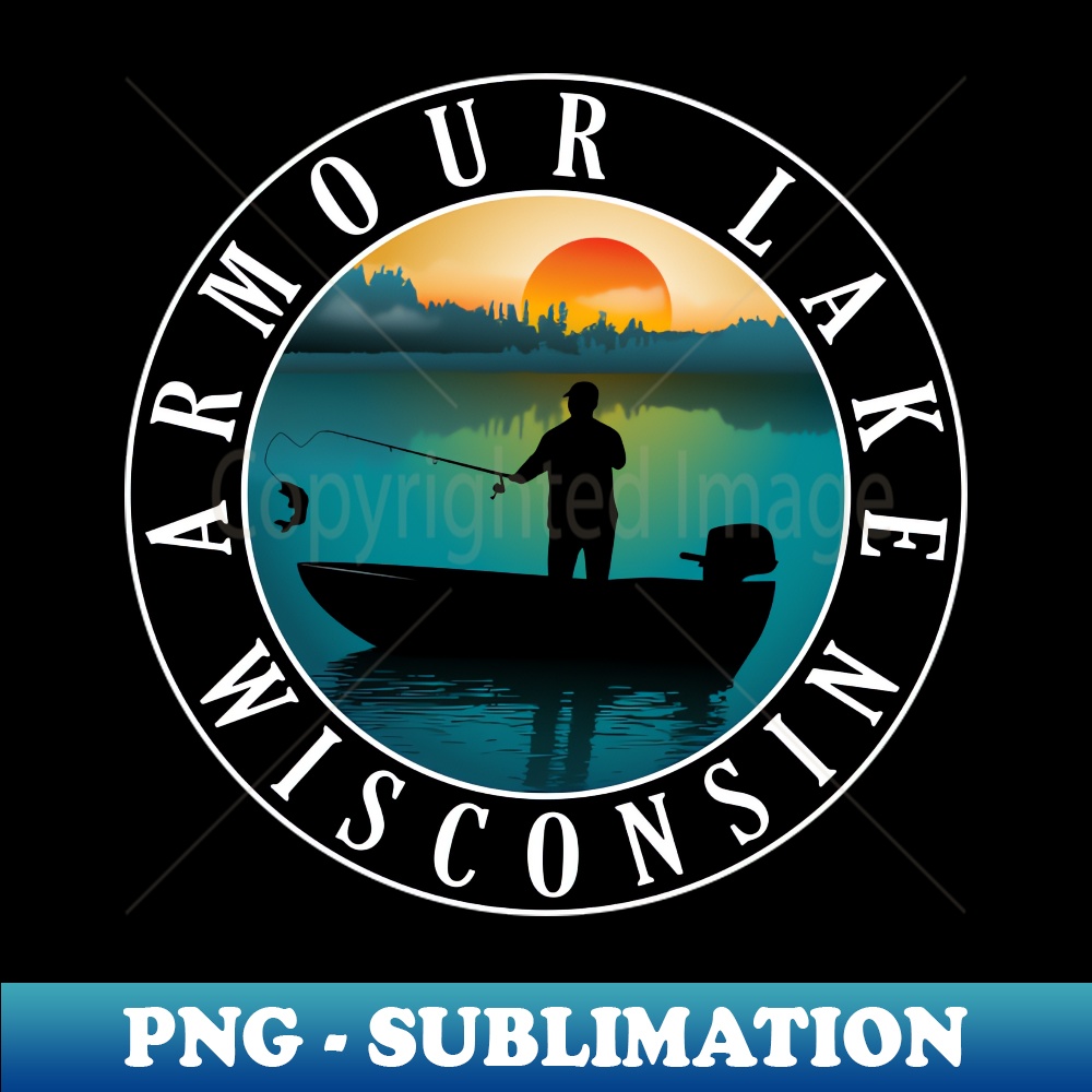 Armour Lake Wisconsin Fishing - Exquisite Sublimation Design | Inspire ...
