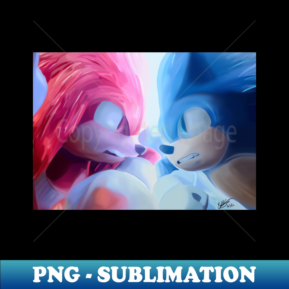 Sonic Vs Knuckles - Epic Sublimation PNG Digital File - Vibr | Inspire ...