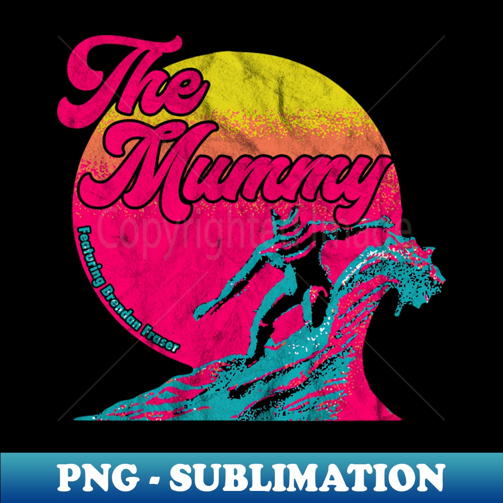 Mummy Sublimation Digital Download - Retro Synthwave 80s Art | Inspire ...