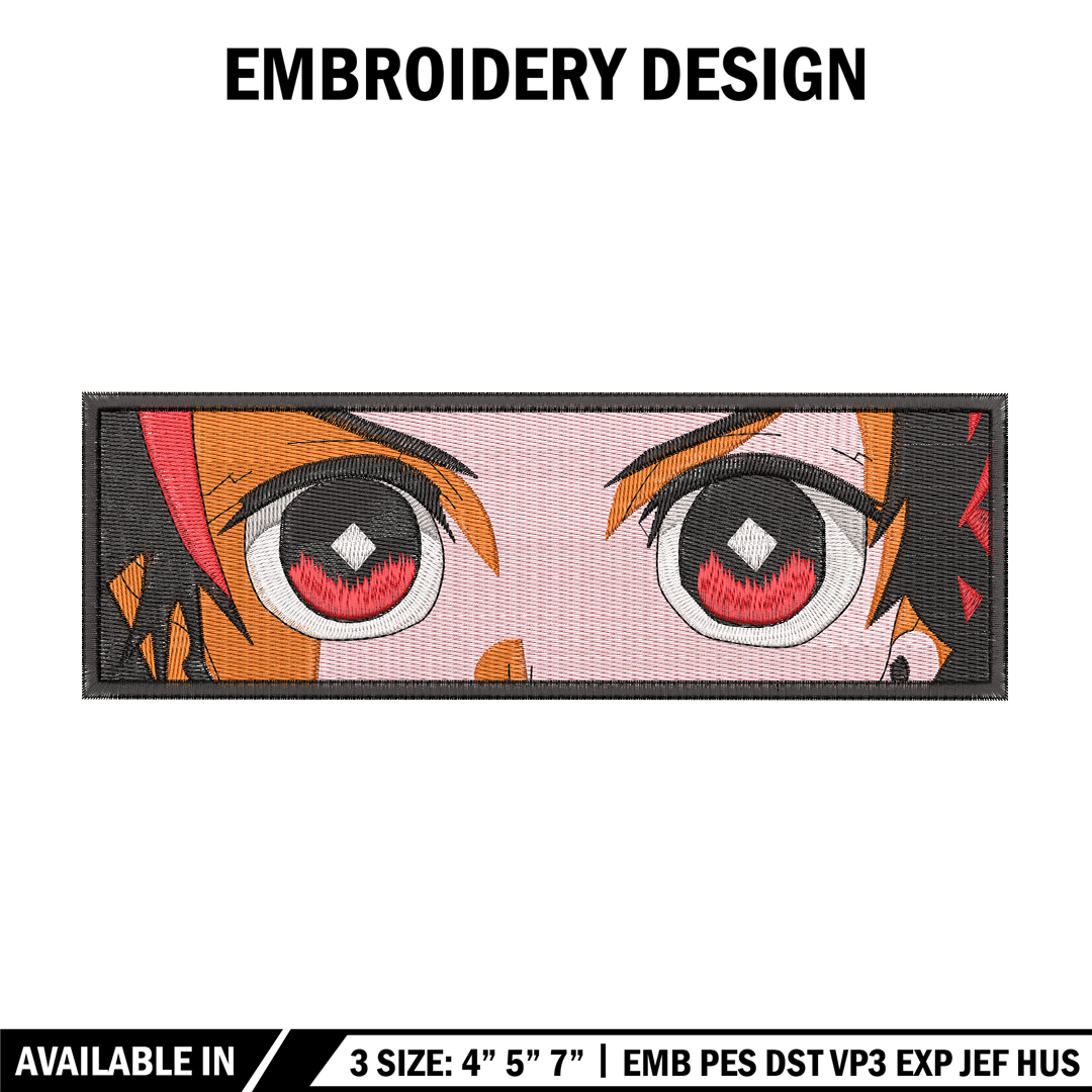 Tanjiro eyes embroidery design, Tanjiro embroidery, Anime de - Inspire ...