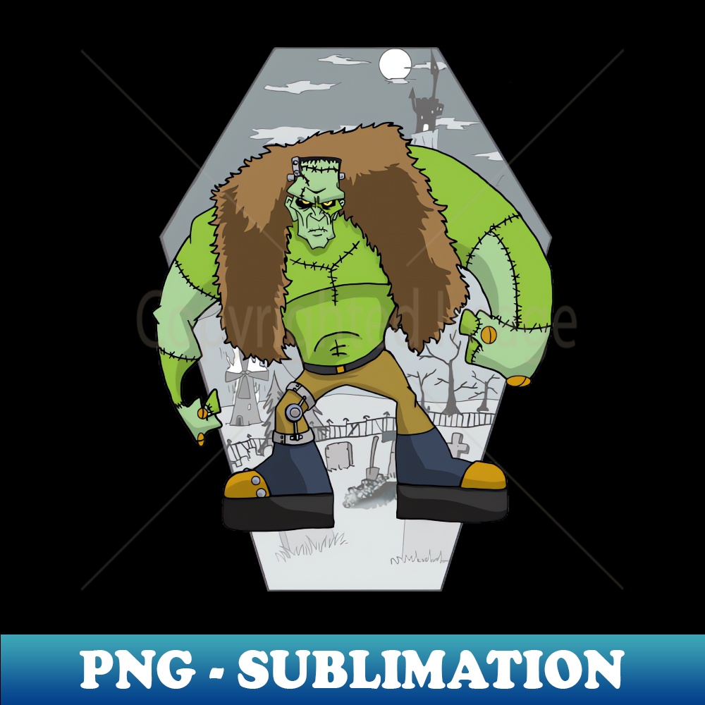 Frankensteins Monster - Creepy PNG Transparent Digital Downl - Inspire ...