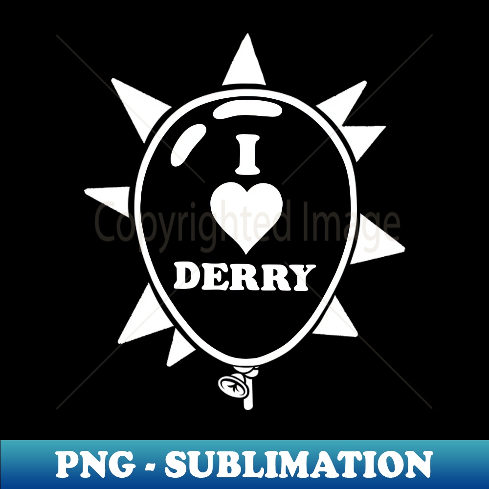 Derry Balloon - Black and White - Stunning PNG Sublimation F | Inspire ...
