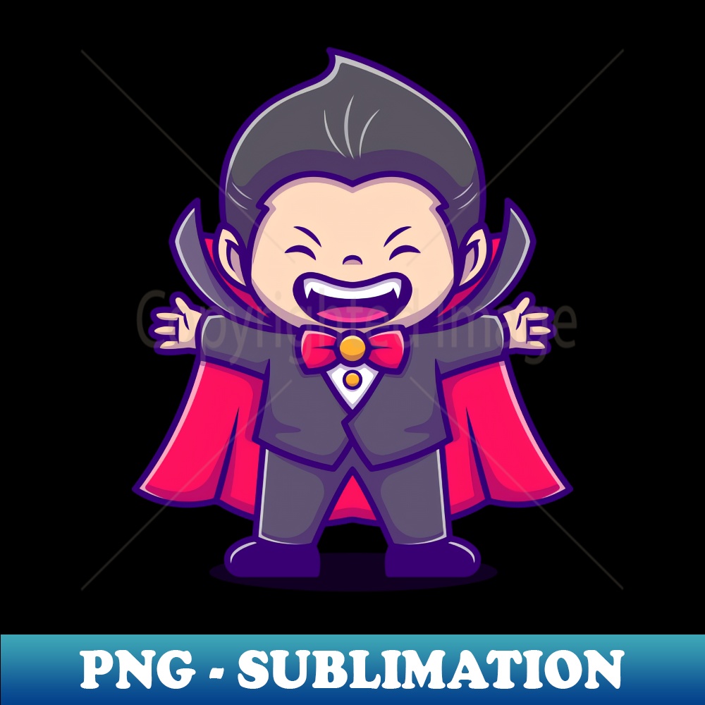 Cute Dracula - Halloween Sublimation PNG - Spooktacular Digi | Inspire ...