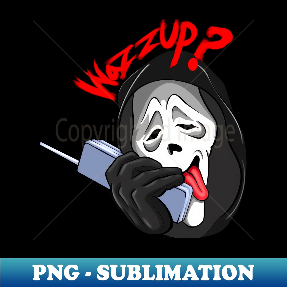 Wazzup Ghostface PNG Digital Download - Make Your Sublimatio | Inspire ...