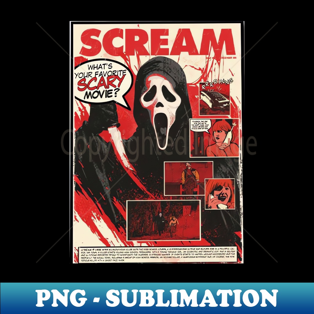 Scream Scary Movie - Terrifying PNG Transparent Digital Down | Inspire ...