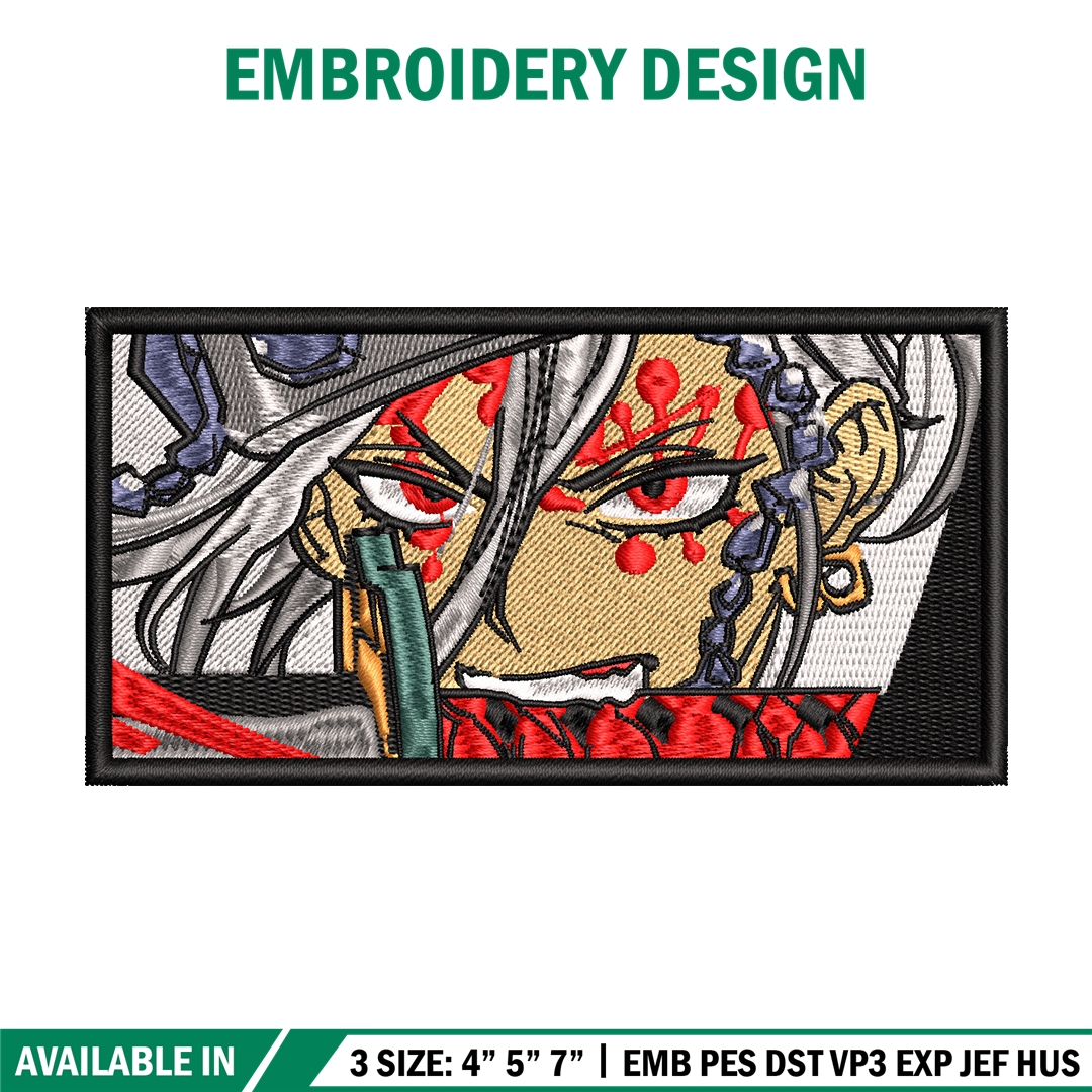 Tengen Uzui embroidery design, Kimetsu no Yaiba embroidery, | Inspire ...