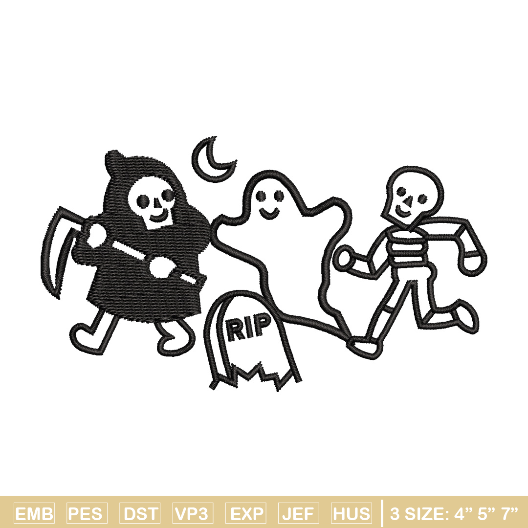 Rip funny embroidery design, Horror embroidery, Emb design, | Inspire ...