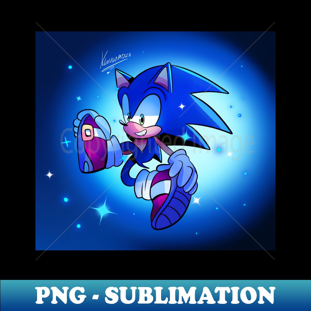 Sonic Redraw - High-Quality Transparent Sublimation File - B | Inspire ...