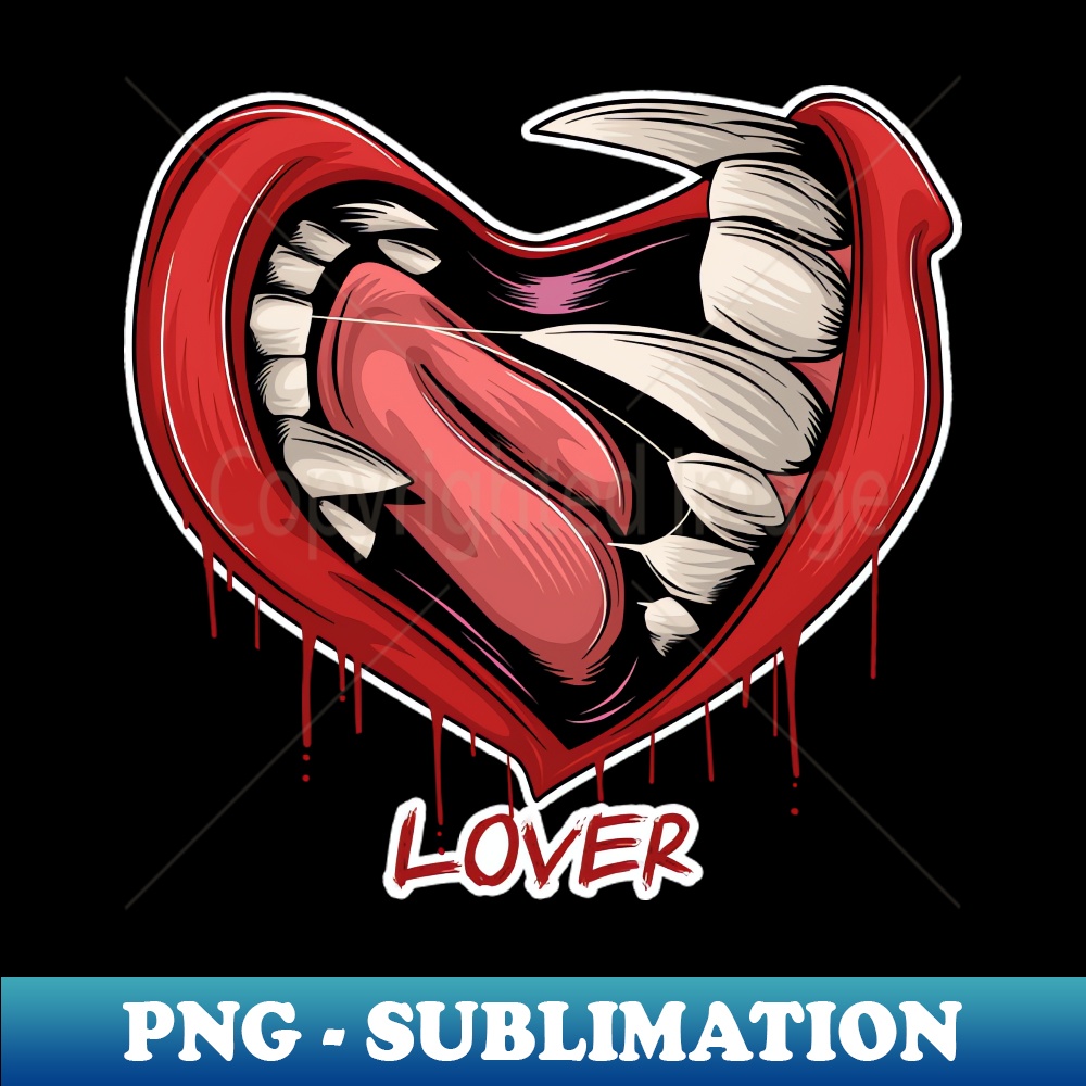 Vampire Heart PNG Digital Download - Halloween Dracula Fangs - Inspire ...