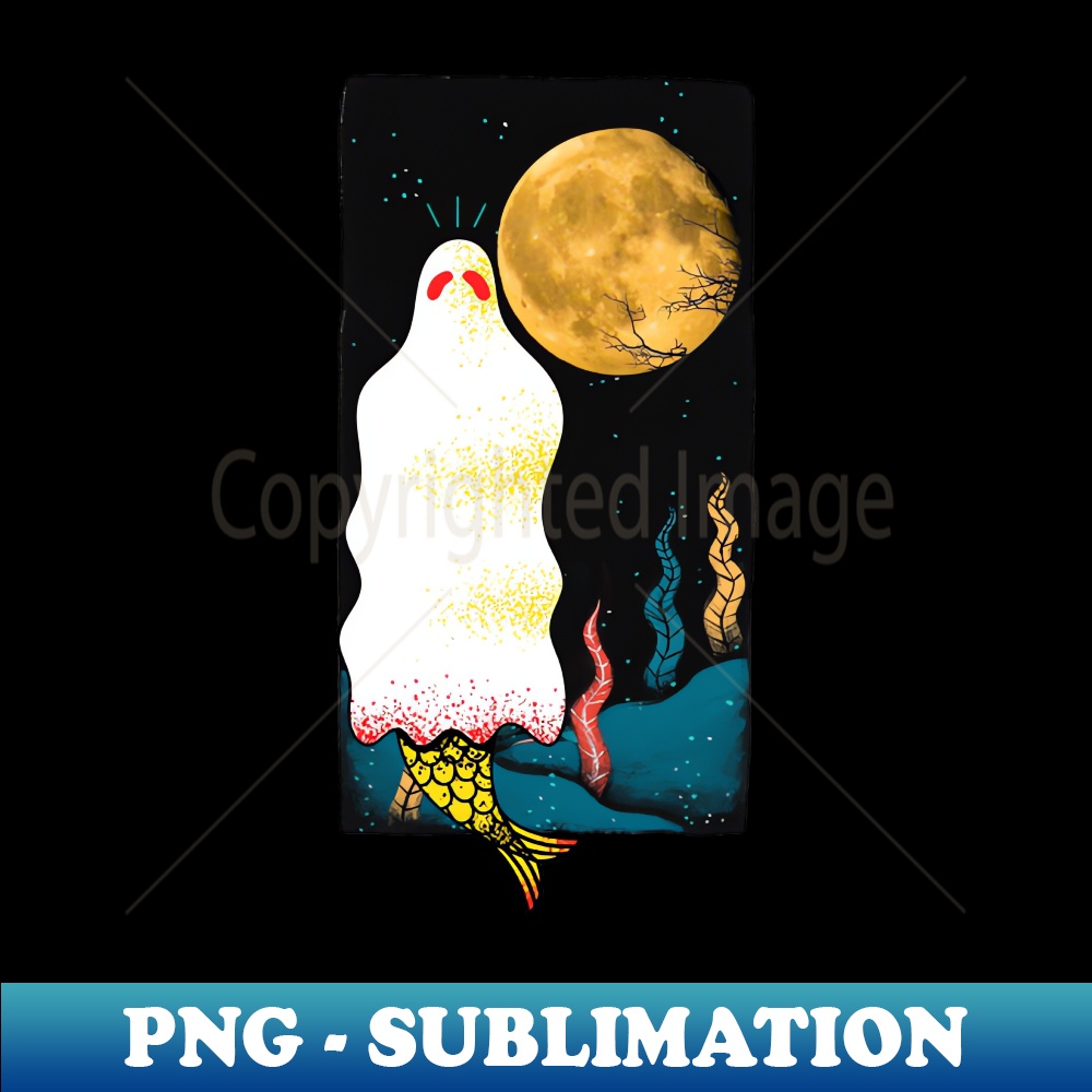 Mermaid Ghost - Hauntingly Beautiful Sublimation Design - Tr | Inspire ...