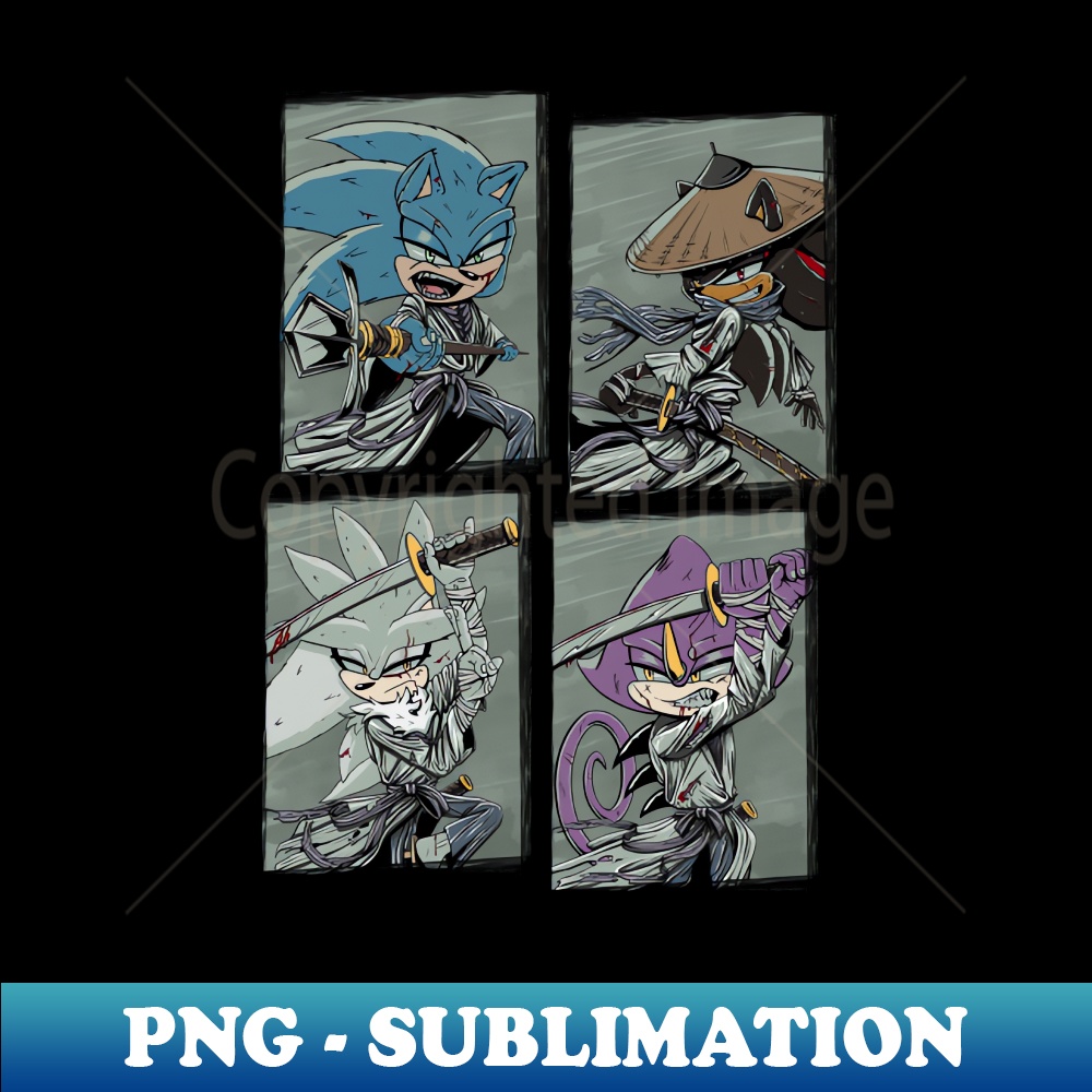 Sonic Samurai - Shadow Silver - Instant Sublimation Magic | Inspire Uplift